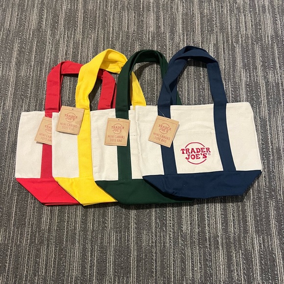 Trader Joe’s | Bags | Trader Joes Mini Canvas Tote Bag | Poshmark